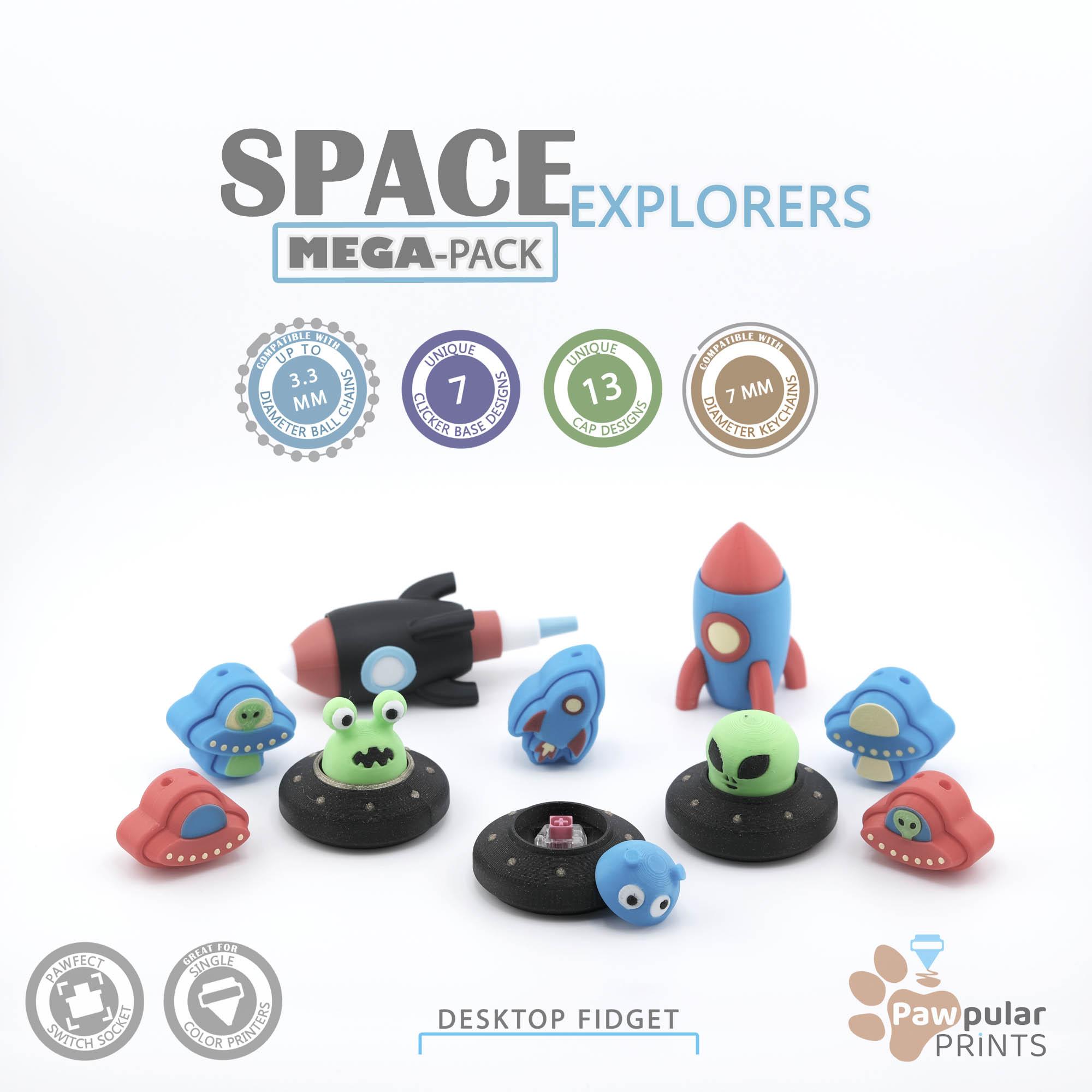 Space Explorers MEGA-Pack 🛸👽🚀 - Pawpular Prints Model Directory